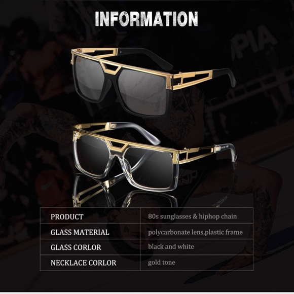 Accessories | 8s 90s Sunglasses Vintage Rapper Dj Glasses Hippie ...